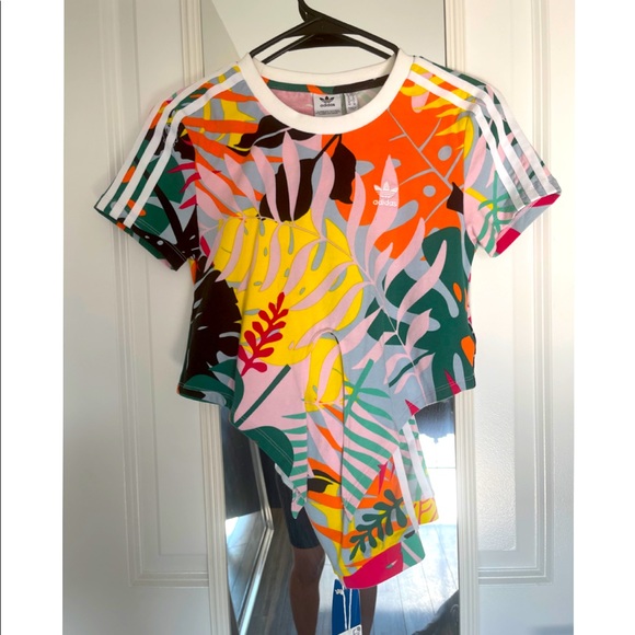 adidas Originals | Tops | Adidas Multicolor 3 Stripe Matching ...